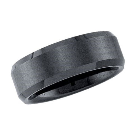 8MM Wedding Ring in Black Tungsten – Daniels Jewelers