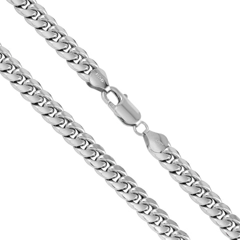 10KT White Gold 24-inch 5.5MM Cuban Link Chain – Daniels Jewelers