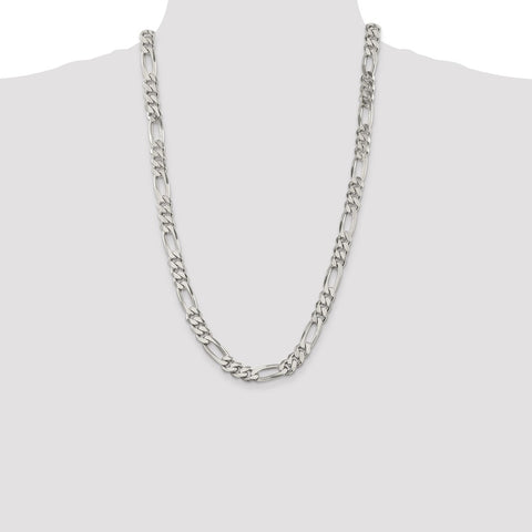 Sterling Silver 26-inch 9MM Figaro Chain – Daniels Jewelers