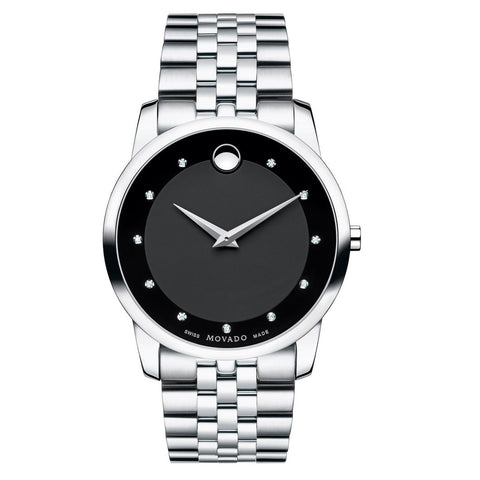 Movado Museum Classic with Black Dial. 0607201 – Daniels Jewelers