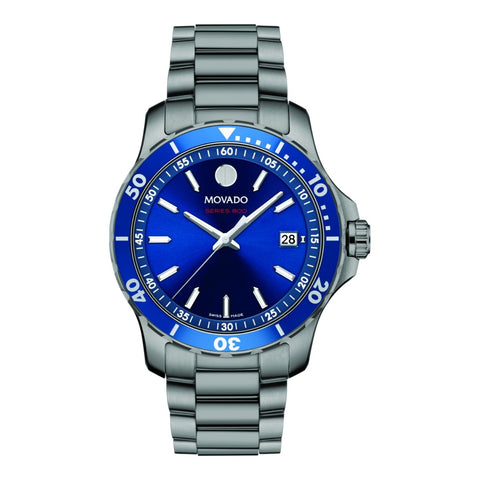 Movado Watch with 40MM Blue Round Dial and Stainless Steel Bracelet. 2 ...