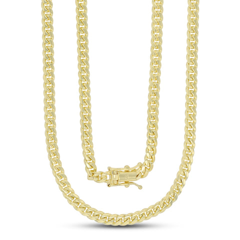 14KT Yellow Gold 24-inch 4MM Miami Cuban Link Chain – Daniels Jewelers