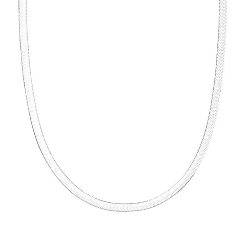 14KT White Gold 18-inch 3MM Herringbone Chain – Daniels Jewelers