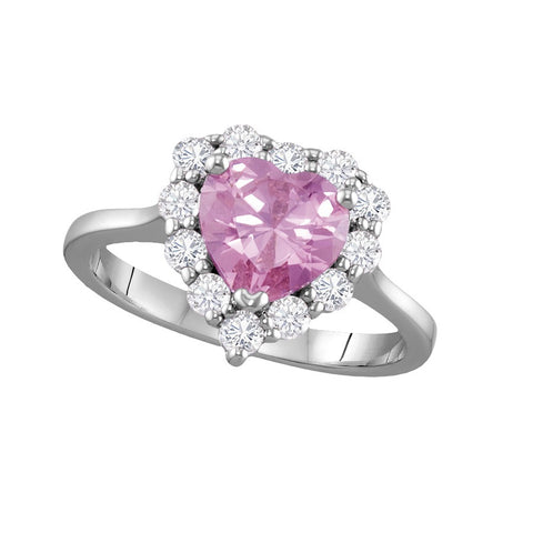 Sterling Silver Heart Shape Cubic Zirconia Heart Ring – Daniels Jewelers