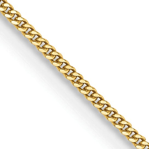 14KT Yellow Gold 24-inch 0.9MM Curb Pendant Chain – Daniels Jewelers